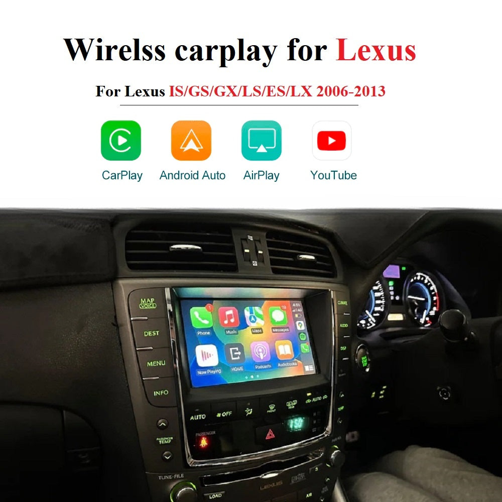 Wireless CarPlay/Android Auto Module For 2006-2013 Lexus IS GS GX LS E ...